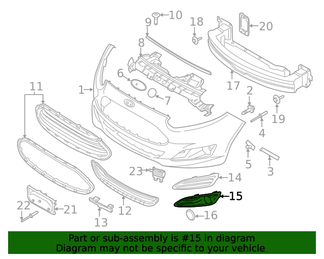 2014-2019 Ford Fiesta OEM NEW 2014-2019 Ford Fiesta Left Bracket Fod ...
