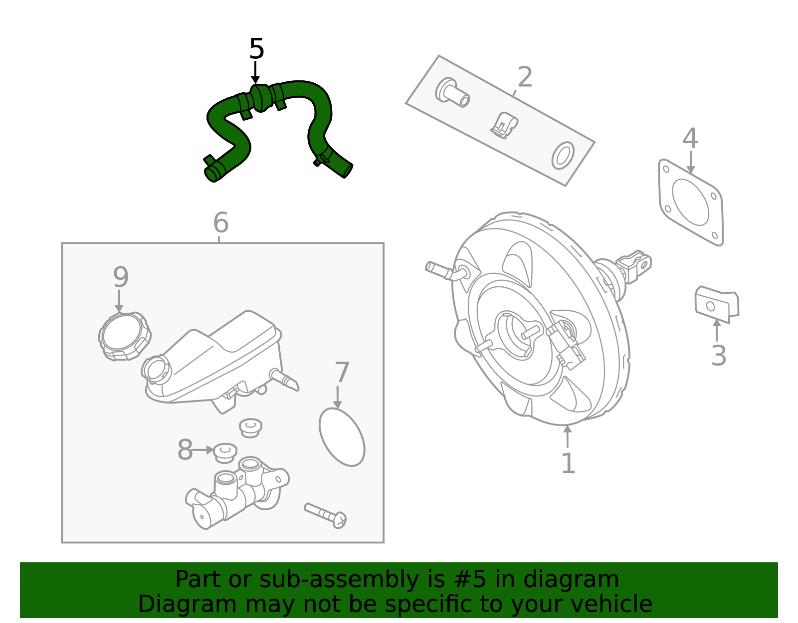 2021-2023 Hyundai Elantra Booster Hose 59130-AB200 | Hyundai Wholesale ...