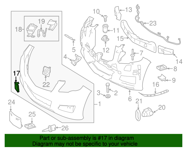 251-885-26-23-9999 - Cover Towing Eye 2011-2012 Mercedes-Benz R 350 ...