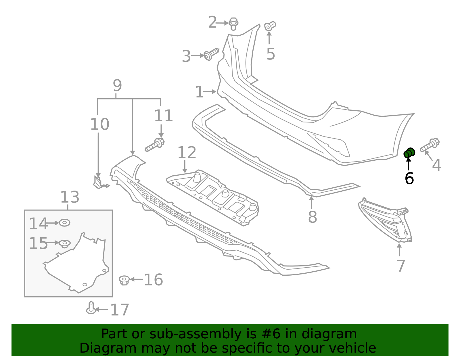 2018-2024 Kia Side Bracket Nut 86617-3X000 | QuirkParts