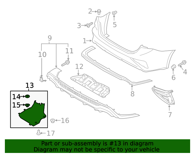 86651-M7000 - Side Bracket 2019-2021 Kia Forte | Kia.Parts Store