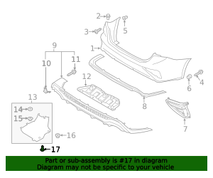 86677-M7000 - Bumper Guard 2019-2021 Kia Forte | Kia.Parts Store