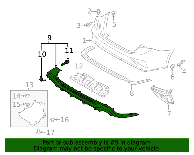 2020-2021 Kia Forte Lower Cover 86612-M7200 | TascaParts.com