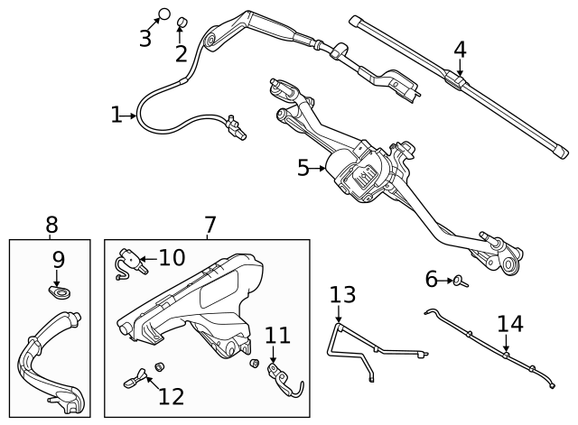 2020-2024 Land Rover Wiper Blade LR162053 | OEM Parts Online