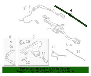 2020-2025 Land Rover Wiper Blade LR162053 | OEM Parts Online