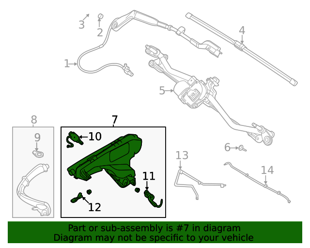 2023-2024 Land Rover Washer Fluid Reservoir LR181489 | OEM Parts Online