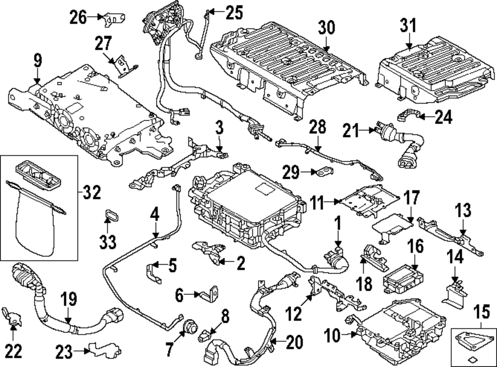 2023 Mitsubishi Outlander PHEV Battery Cover 24304W070P | Mitsubishi ...