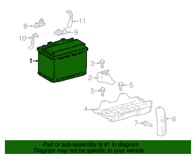00544-H6074-770 - Battery 2018-2021 Toyota | Longo Toyota Parts