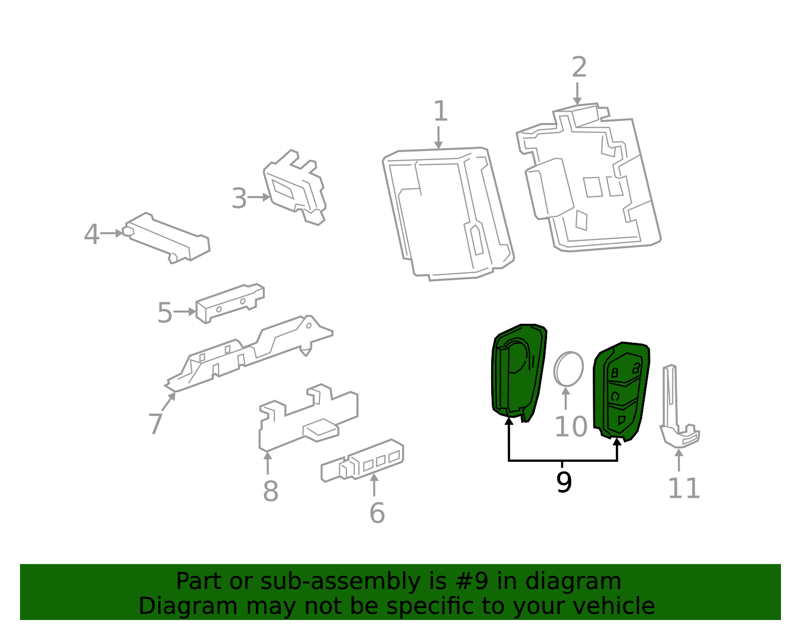 13544051 - 2019-2021 Cadillac XT4 - Remote Control Door Lock and Theft ...