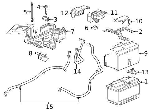 Battery for 2019 Cadillac XT4 | GMPartsDirect.com