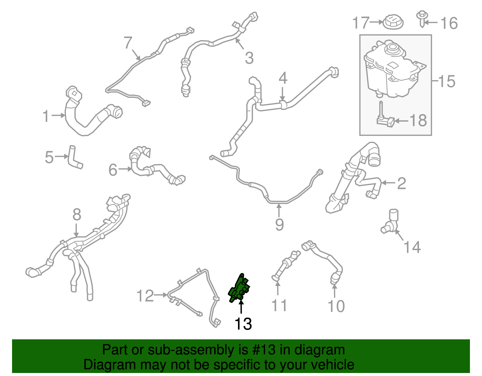2018-2023 Land Rover Range Rover Velar Water Valve LR116647 | OEM Parts ...