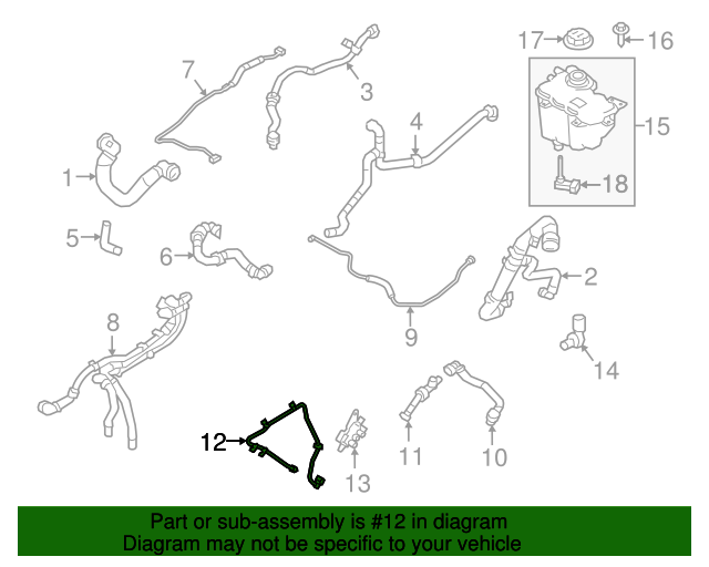 2018-2023 Land Rover Range Rover Velar Inlet Hose LR093723 | OEM Parts ...