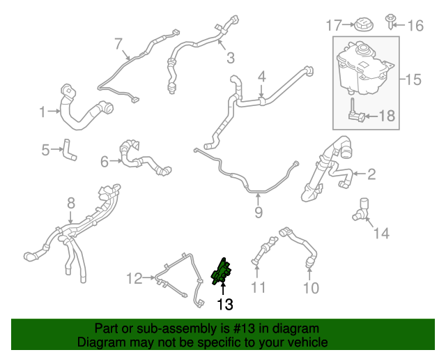 Genuine OEM Water Valve Part# LR116647 Fits 2018-2021 Land Rover Range ...