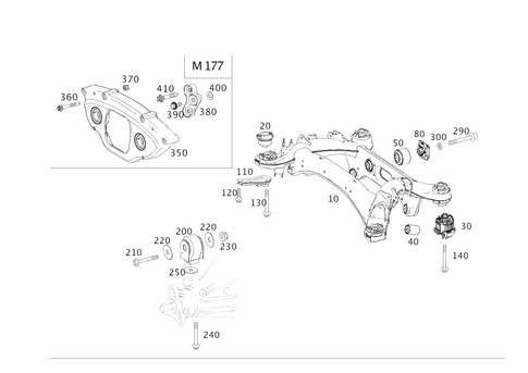 Rear Axle Carrier for 2020 Mercedes-Benz C300 | Mercedes-Benz USA Parts