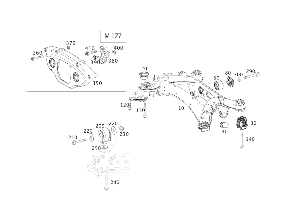 2017-2025 Mercedes-Benz Adjusting Plate 205-357-46-00 | MB OEM Parts