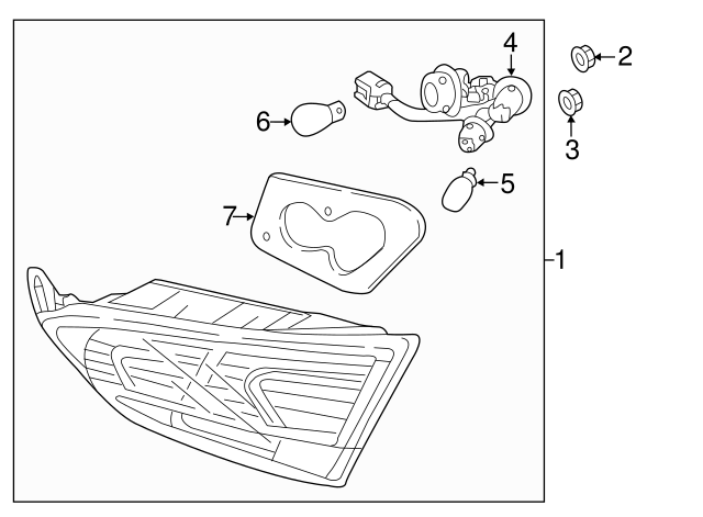 2018-2022 Hyundai Accent Backup Lamp Assembly 92403-J0010 | OEM Parts ...