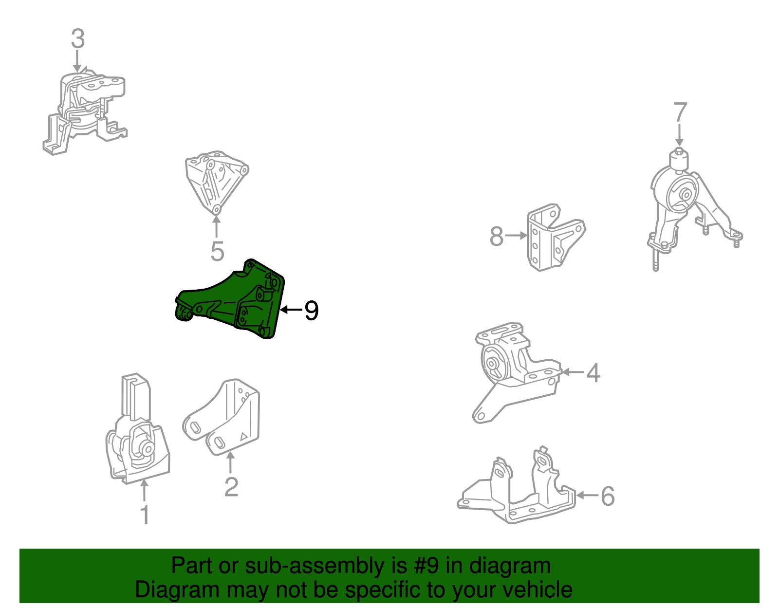 2008-2019 Toyota 2008-2019 Toyota - Alternator Bracket 12511-37010 ...