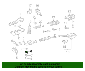 1998-2003 Mercedes-Benz Front Pipe Bracket 202-492-37-41 | MB OEM Parts
