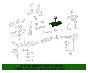 1994-2003 Mercedes-Benz Heat Shield 202-682-01-71 | MB OEM Parts