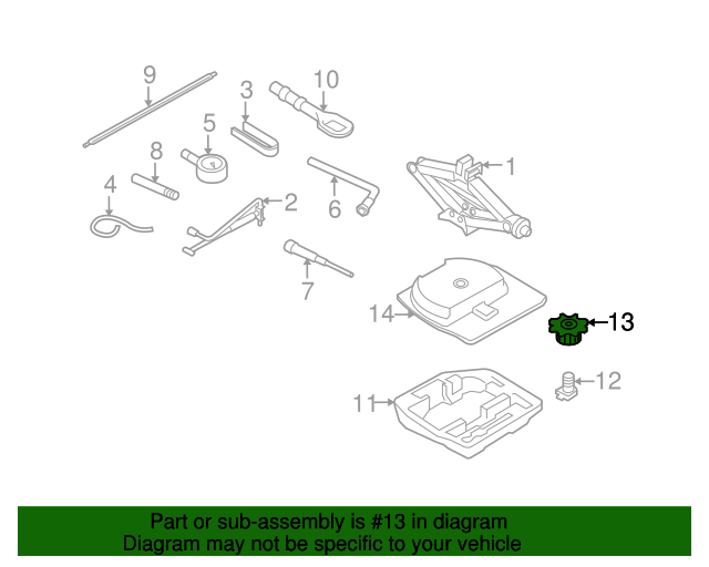 8K0-803-899 - Mount Bolt Nut 2008-2023 Audi | Audi OEM Parts