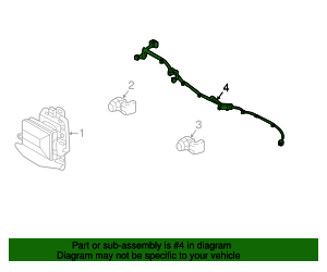 2016-2018 Kia Sorento OEM NEW 16-18 Kia Sorento Limited Rear Bumper Extension Wire Harness 91880 ...
