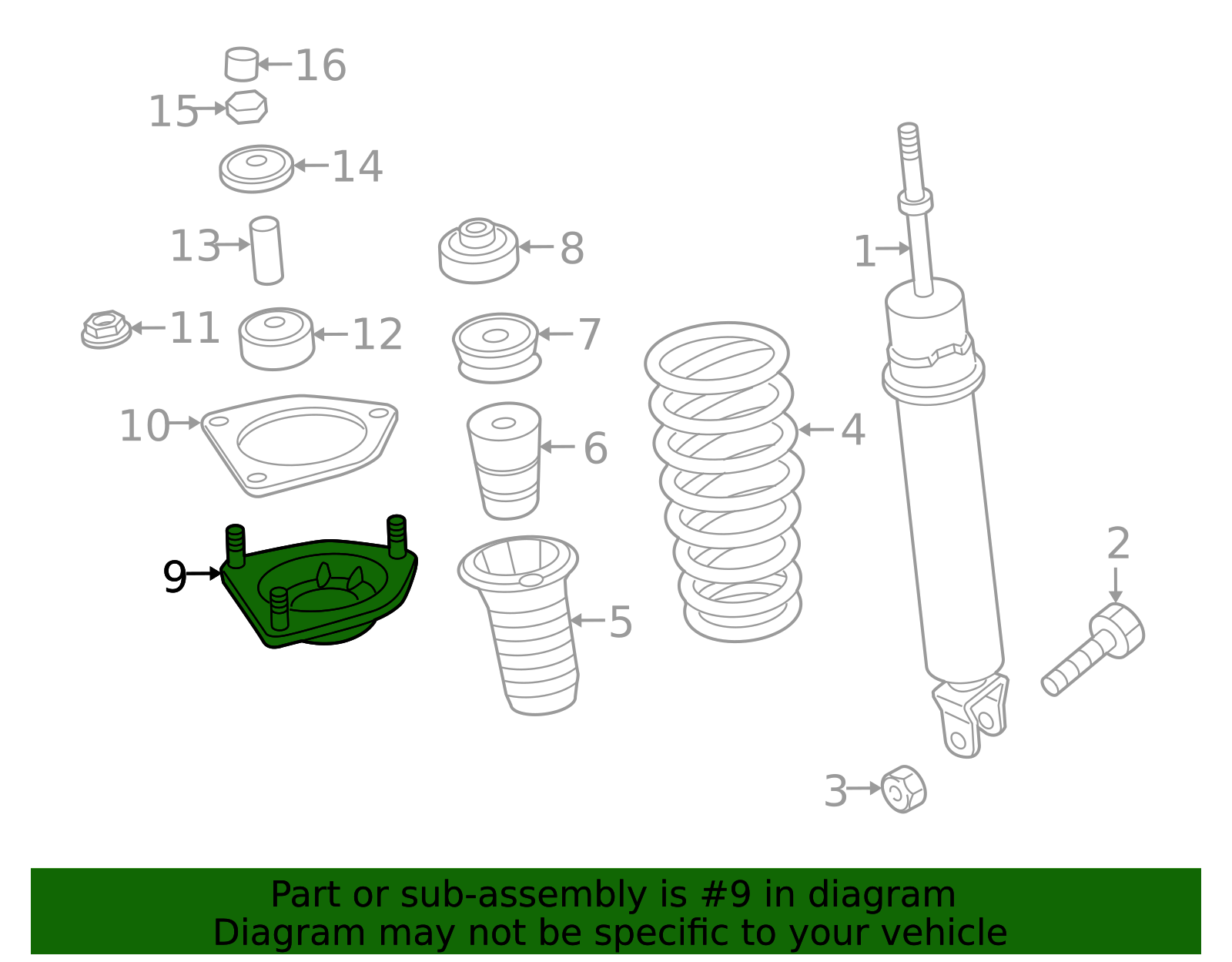 N243-34-340 - Upper Mount - 2016-2020 Mazda MX-5 Miata | Mazda Parts Factor