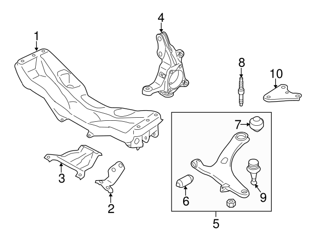 2008-2011 Subaru Impreza OEM NEW 08-11 Subaru Impreza Passenger Side ...