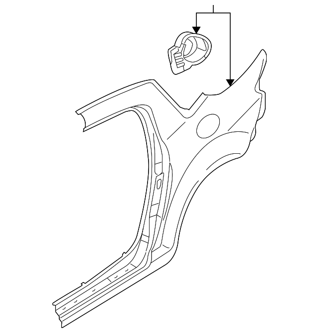 Mazda OEM Quarter Panel Part# FEY2-70-410A | OEM Vehicle Parts