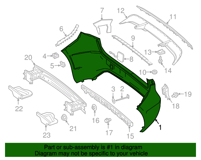 2015-2017 Mercedes-Benz Bumper Cover 242-885-11-25-9999 | MB OEM Parts