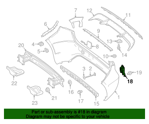 246-885-01-65 - Bumper Guide 2015-2017 Mercedes-Benz | AutoNationParts.com