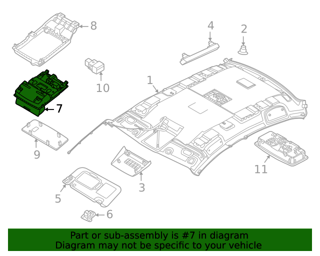 26430-6LY0A - Map Lamp Assembly 2019-2024 Nissan | Nissan Parts ...