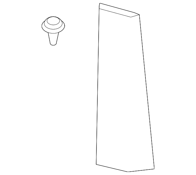 2021-2024 GM Rear Molding 84741495 GM | GMPartsDirect.com