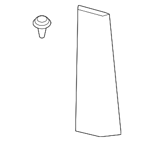 2021-2024 GM Black Driver Side Back Body Opening Side Molding 84741494 ...