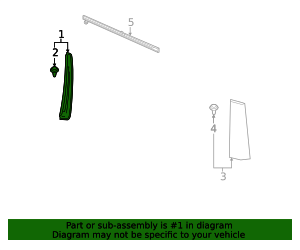 2021-2024 GM Front Molding 85136432 GM | GMPartsDirect.com