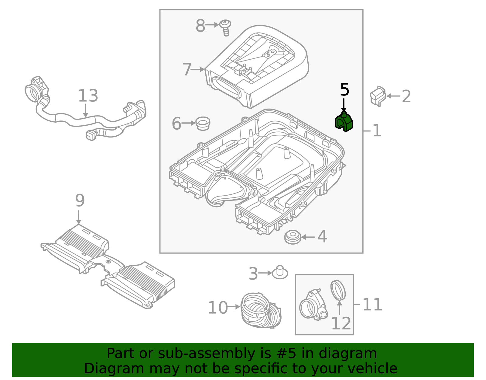 2017-2025 Audi Air Cleaner Assembly Bumper 4M0-133-567-A | Audi USA Parts