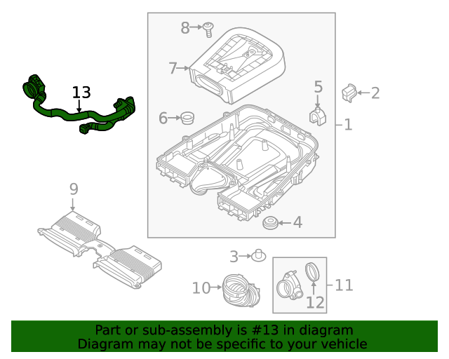 2020-2024 Audi Q7 Breather Tube 06M-129-041-C | Audi USA Parts