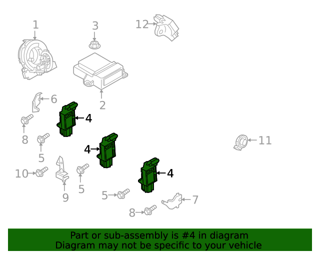 BCKA-57-K1X - Ft Impact Sensor 2019-2023 Mazda | Bam Wholesale Parts