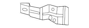2017-2022 Jeep Compass Rear Bracket - Passenger Side (RH) 68243862AA ...