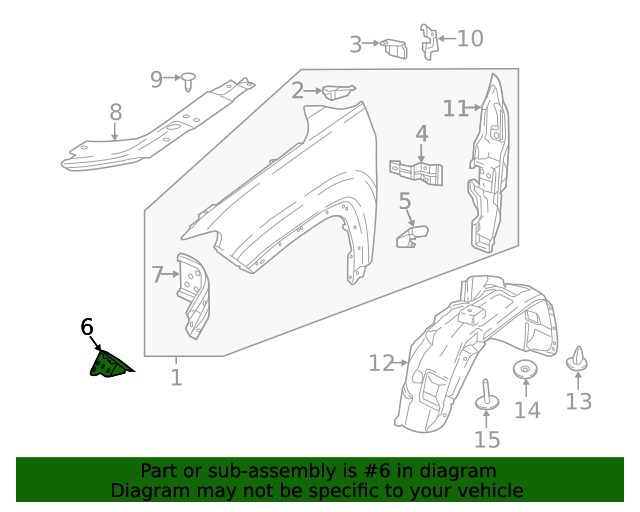 2017-2020 Jeep Compass Front Bracket - Passenger Side (RH) 68261688AB ...