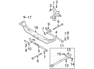Genuine Lower Control Arm for 2001-2008 Hyundai | Part# 55210-2D000 ...