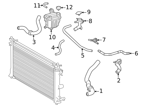 Radiator & Components for 2021 Toyota Corolla | Toyota Parts Center