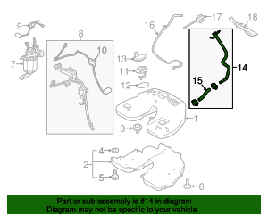 2016-2018 Land Rover Fuel Filler Neck LR079275 | OEM Parts Online