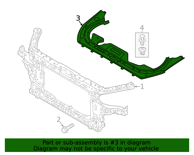 2019-2023 Genesis G70 Cover Assembly Radiator Grille Upper 86360-G9000 ...