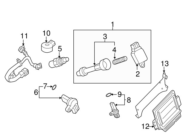 23731-EA20D - Crankshaft Position Sensor - 2005-2021 Nissan | Nissan ...