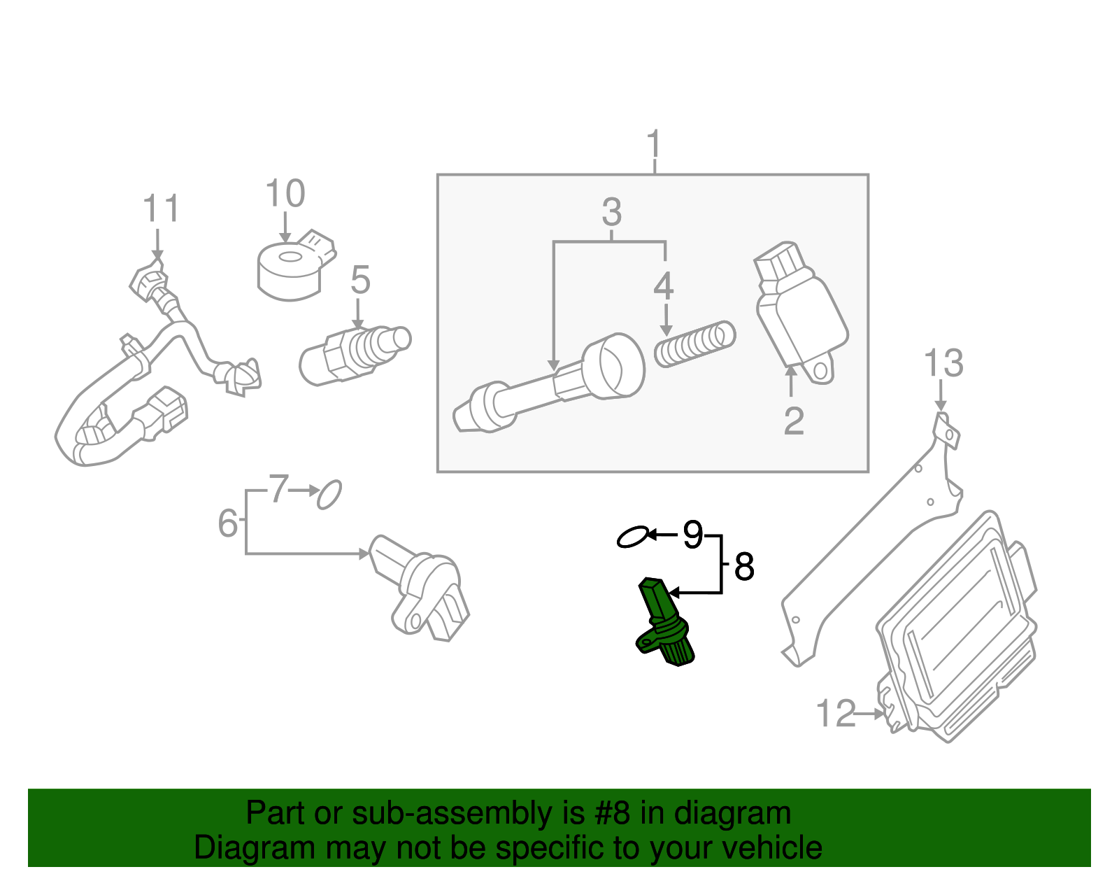 2005-2021 Nissan Crankshaft Position Sensor 23731ea20d | Retail ...