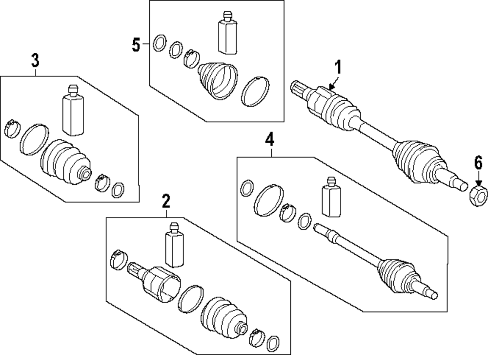 2023-2024 Genesis GV60 Inner Cv Joint Boot 495A5-CU000 | Retail ...