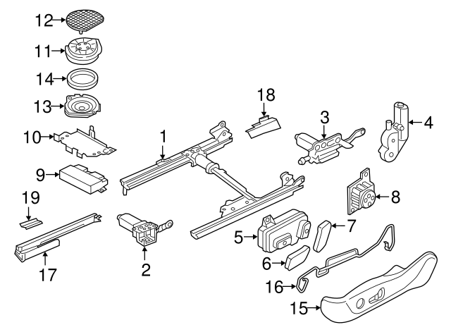 8T0-881-326-G-JD1 - Seat Frame Trim Panel 2016-2018 Audi ...