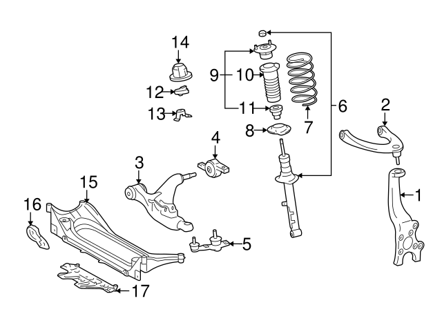 48680-30300 - Upper Mount 2006-2011 Lexus | Lexus of Stevens Creek Parts