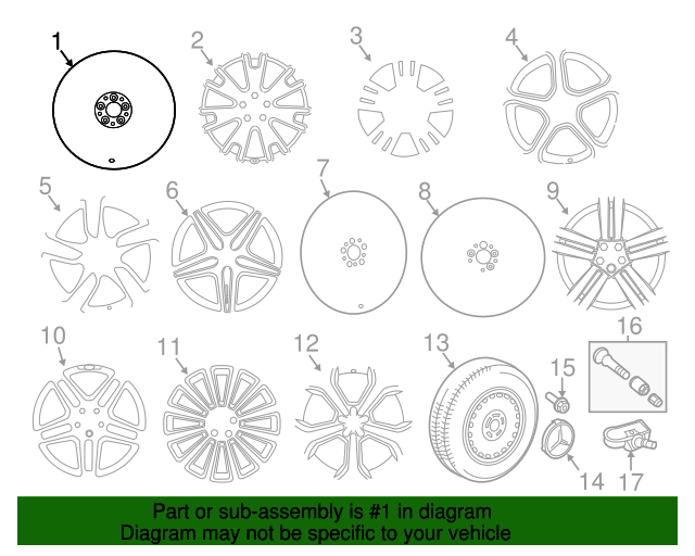 2010-2015 Mercedes-Benz Wheel Alloy - (20 Inch) 7-Spoke - Sterling ...