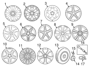 2010-2015 Mercedes-Benz Wheel Alloy - (20 Inch) 7-Spoke - Sterling ...